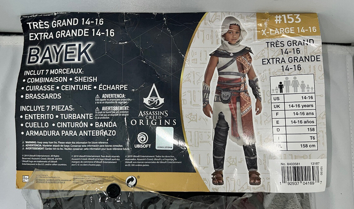 Bayek Costume for Boy, Assassin's Creed Not All Acces… - Gem