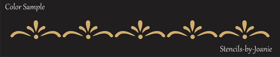 Colonial Stencil 1" tall Border Folk Art Early American DIY Art Craft ...