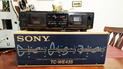 Sony TC-WE435 Double Cassette Deck - Serviced • Working . Original box ...