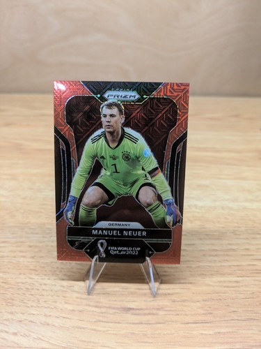 2022 Prizm Fifa World Cup Qatar Manuel Neuer Red Mojo /99 | eBay