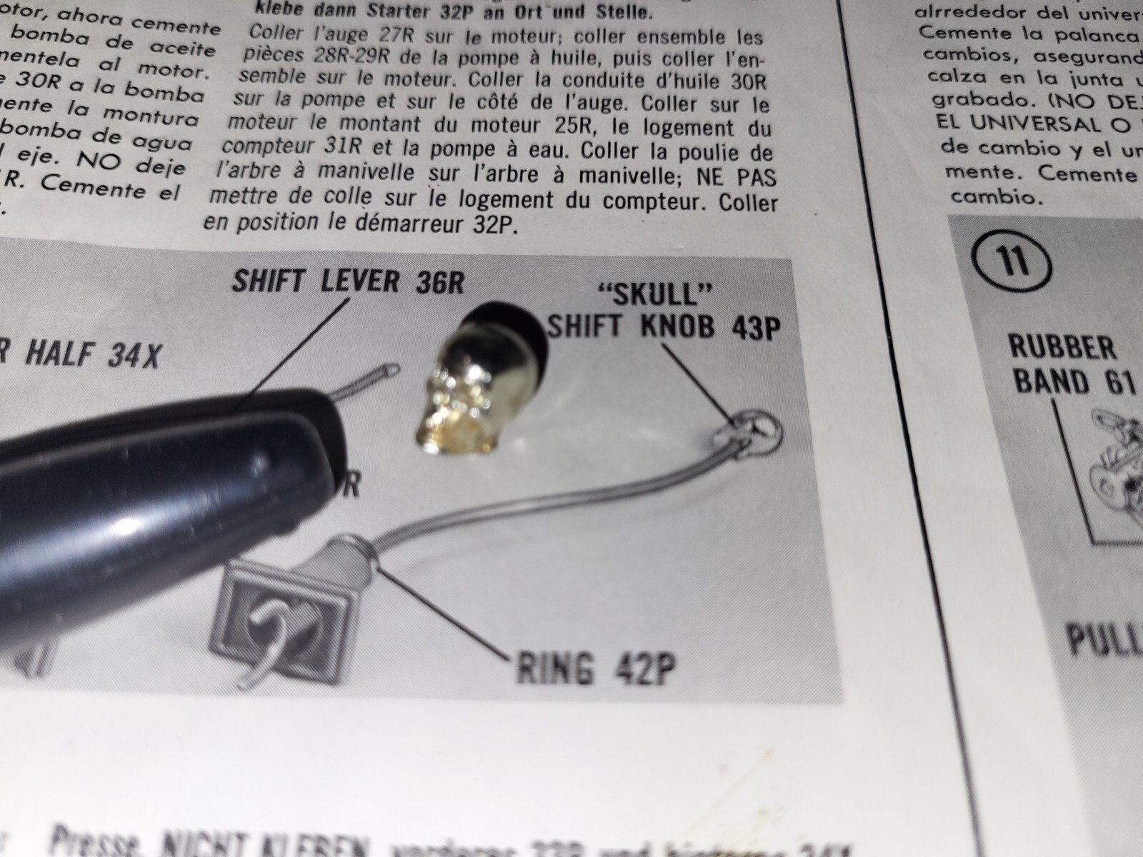 Skull Shifter Knob!!! Rare 1:8 BIG Scale T Bucket Hot Rod Big T, Red ...