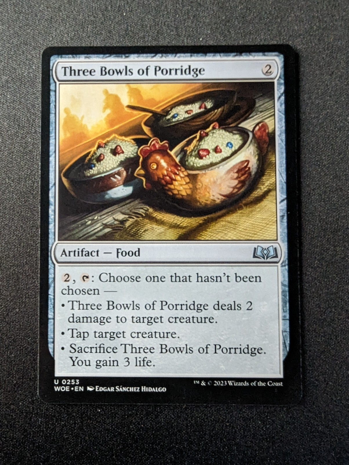 THREE BOWLS OF PORRIDGE #253 MTG Wilds of Eldraine | eBay