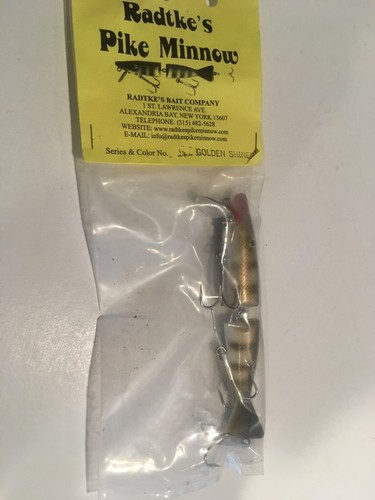 NEW Radtke's Pike Minnow, Single Jointed, Pike, Musky Lure, FREE ...