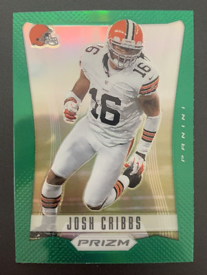 2012 Panini Prizm #47 Josh Cribbs Retail Green Prizm Refractor 1st Year ...