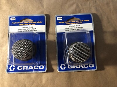 QTY 1 NEW 7/8" Genuine Graco 246385 Inlet Strainer Screen. "SHIPS FREE ...