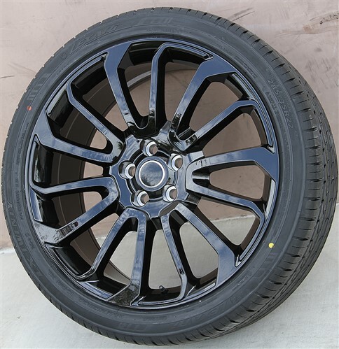 (4)Set 22X9.5 Black Wheels & Tires PKG Range Rover HSE SVR ...