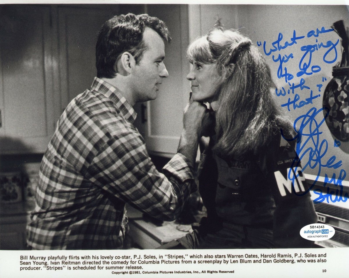Pj Soles Stripes P.j. Soles Autographed 8x10 Color Photo (framed