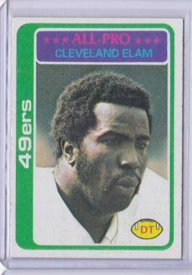1978 Topps Football #170 CLEVELAND ELAM 49ERS (ID90) | eBay
