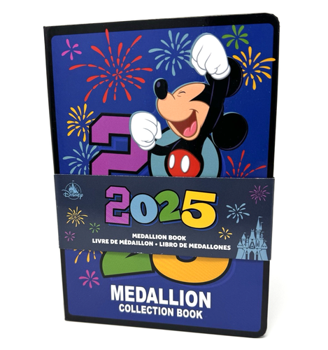 Walt Disney World Mickey Mouse Medallion Collection 2025 Coin Book New ...