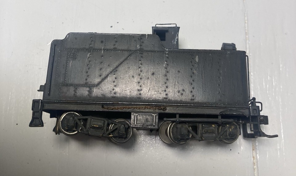 VINTAGE STEAM LOCOMOTIVE 8 WHEEL TENDER ONLY ALL METAL PRESSED STEEL ...