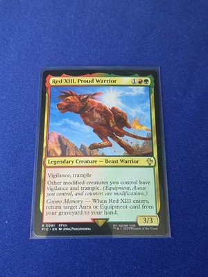 Red XIII, Proud Warrior Commander: Final Fantasy Regular | eBay