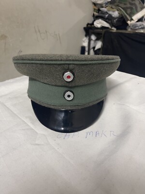 WW1 German Officer Field Cap Vulcanfibre Visor Cap | eBay