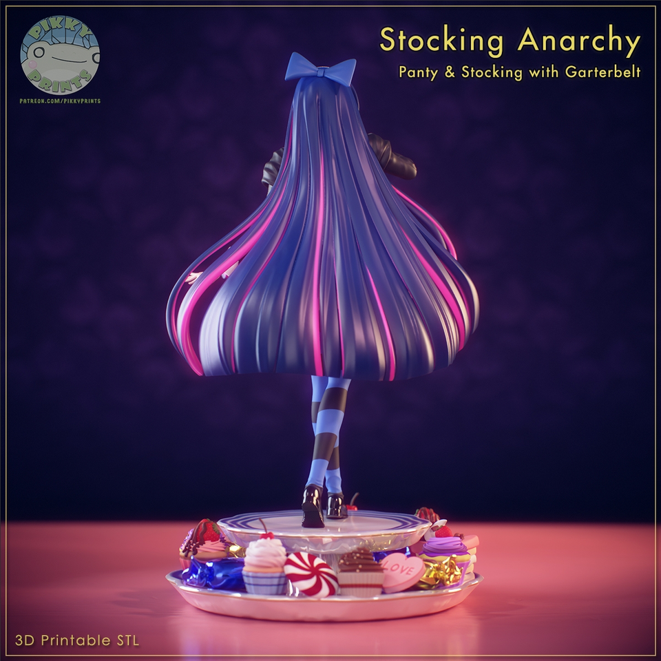 Stocking Anarchy Figure 1/7 Scale Unpainted Resin Kit (Panty & Stocking ...