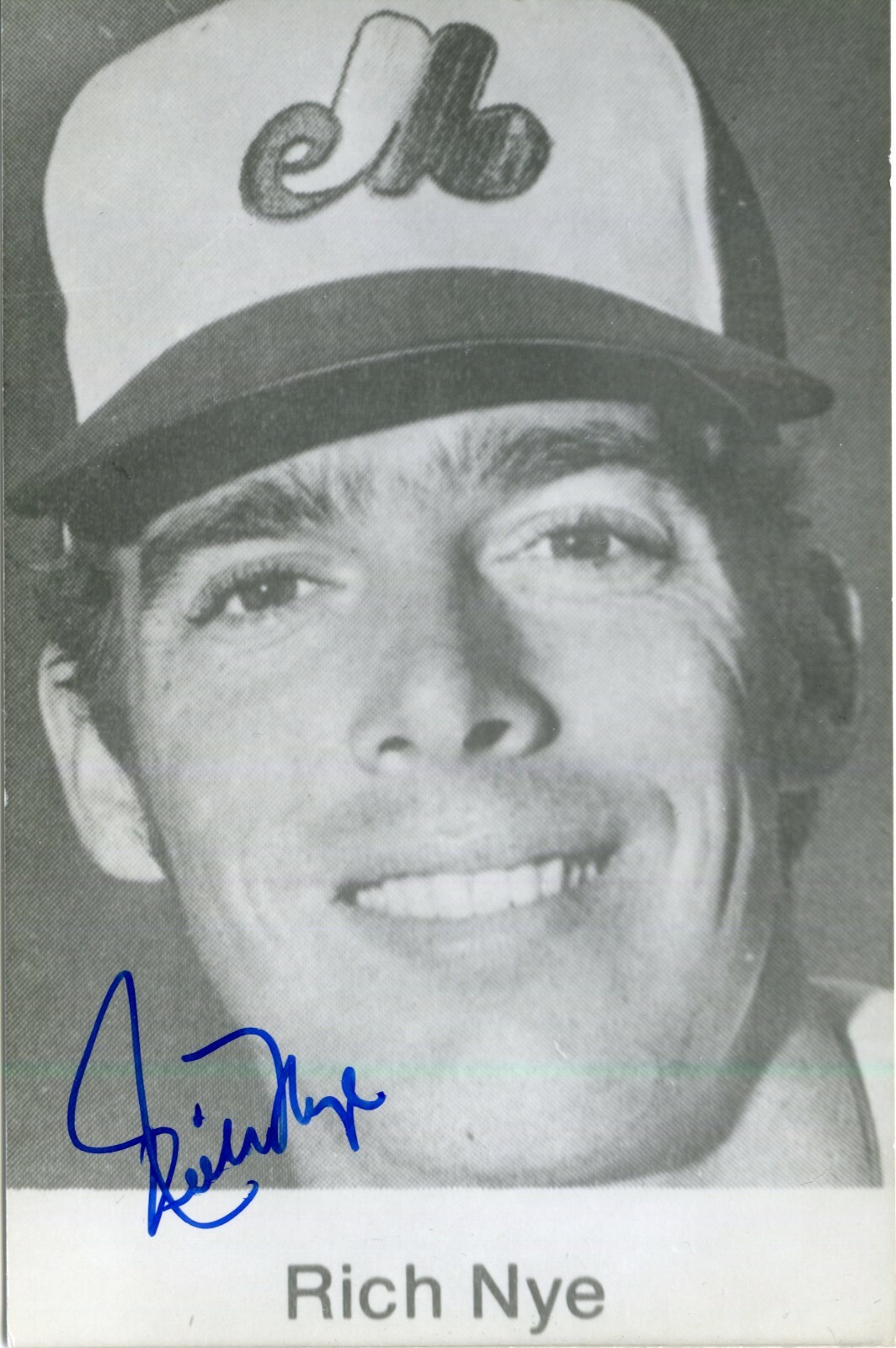 RICH NYE MONTREAL EXPOS Chicago Cubs ST LOUIS CARDINALS AUTOGRAPHED ...