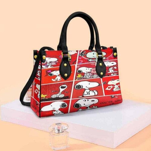 Cute Snoopy The Peanuts Cartoon 85 Gift Lover Fashion Leather Bag ...