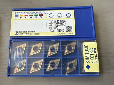 SUMITOMO CARBIDE INSERTS QTY 10 DCGT32.50 5MEFM DCGT11T302MN-SC T1500Z ...
