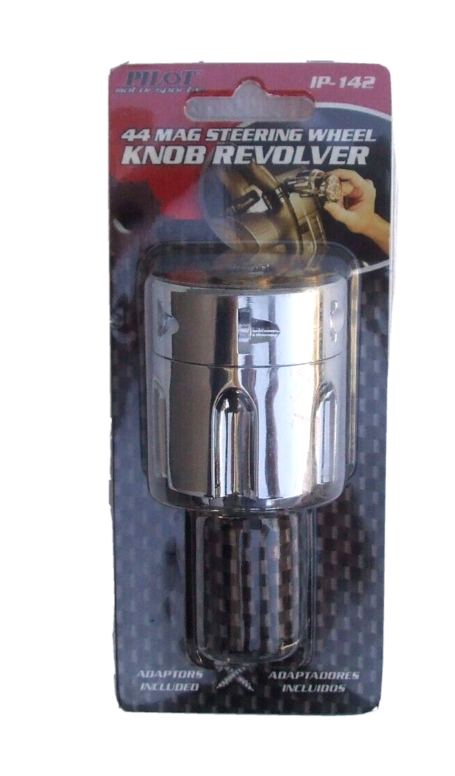 STEERING WHEEL SPINNER KNOB brodie knob 44 MAG Revolver IP-142 CHROME ...