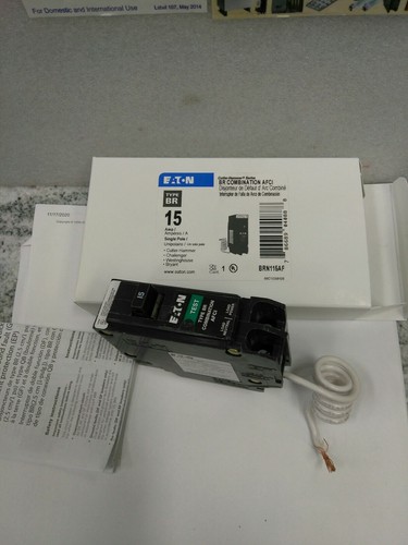 Eaton Cutler-Hammer BRN115AF 15A 120VA , 1P, BR COMBINATION AFCI ...