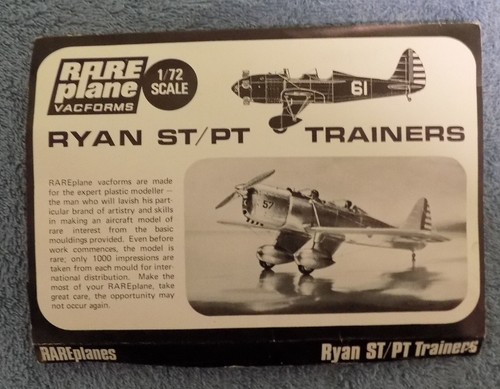 Vintage 1980 RAREplane Vacform - Ryan A50 ST/PT Trainers Airplane 1/72 ...