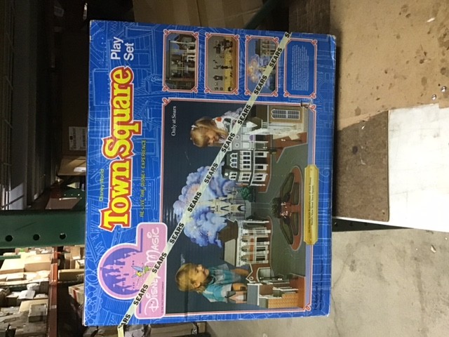 Vintage Disney World Magic Town Square Play Set Original Box Sears ...