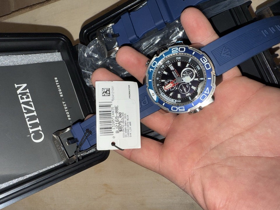 Authentic Citizen Eco-Drive Men's Promaster Aqualand Blue Black Watch ...