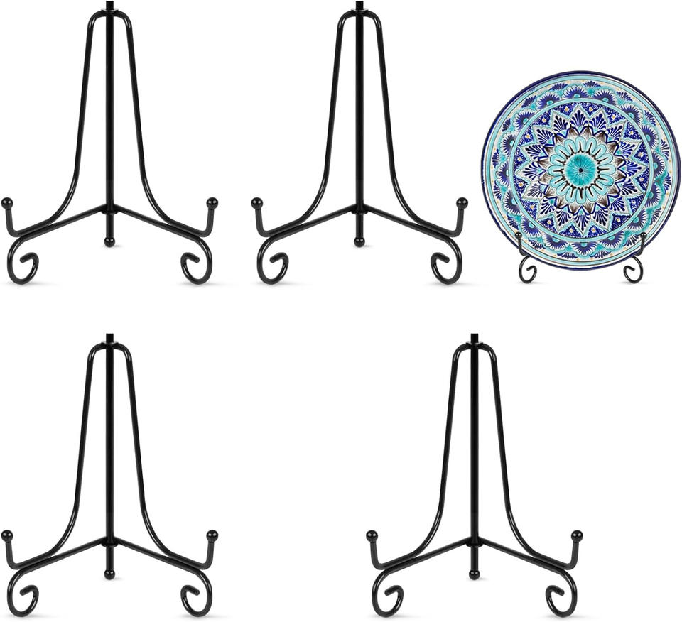 4 Pack Plate Stands for Display,Plate Holder 6 '',Picture Frame Stand ...