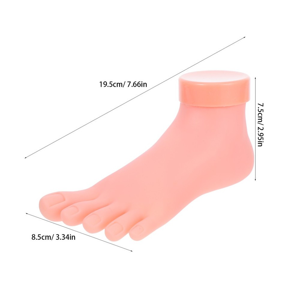 1pc Plastic Nail Art Practice Foot Model Manicure Training Model ...