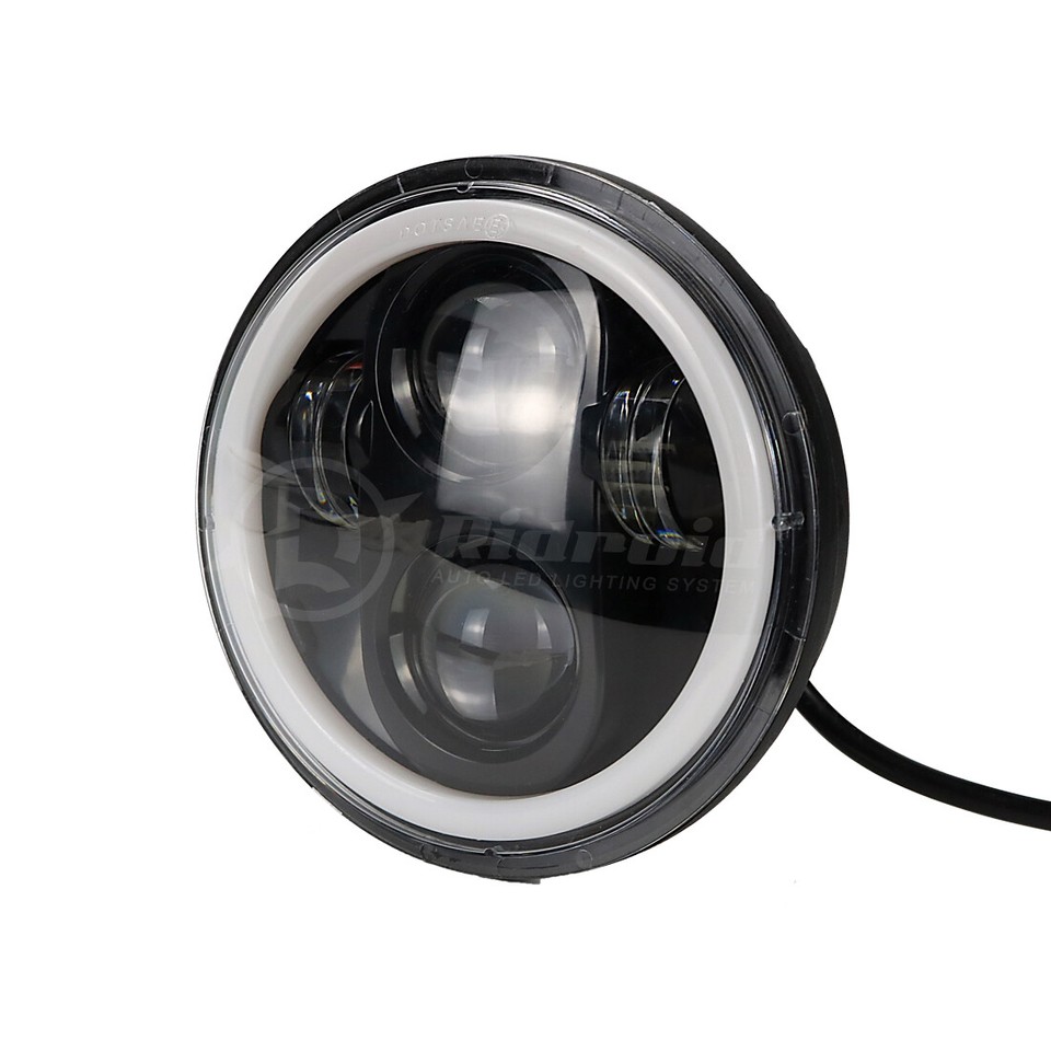 4PCS 5 3/4" 5.75 Projector round LED Headlights Sealed Beam Halo Ring ...