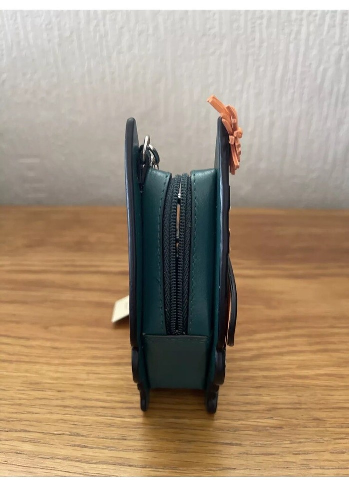 Genuine Radley Gnome ‘Nord’ Dark Green Key Ring/Bag Charm/Coin Purse ...