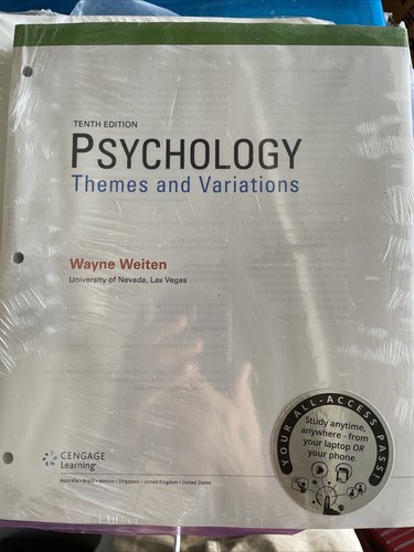 Bundle Psychology, Themes And Variations 10Th Edition With Access ...