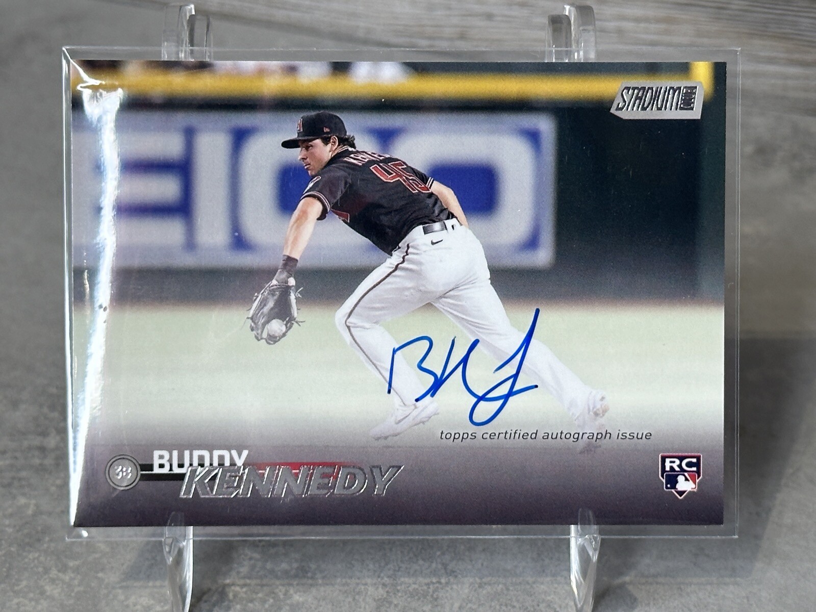 2023 TOPPS STADIUM CLUB BUDDY KENNEDY ROOKIE ON CARD AUTO DIAMONDBACKS ...