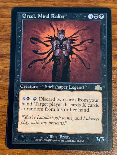 2000 Mtg Magic the Gathering Prophecy Greel,Mind Raker #66/143 | eBay