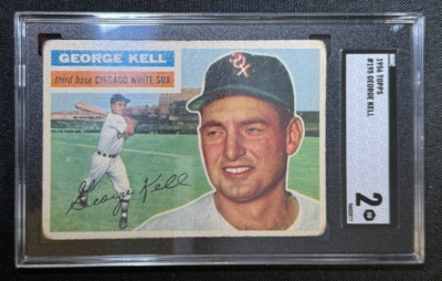 George Kell 1956 Topps #195 SGC 2 GOOD | eBay