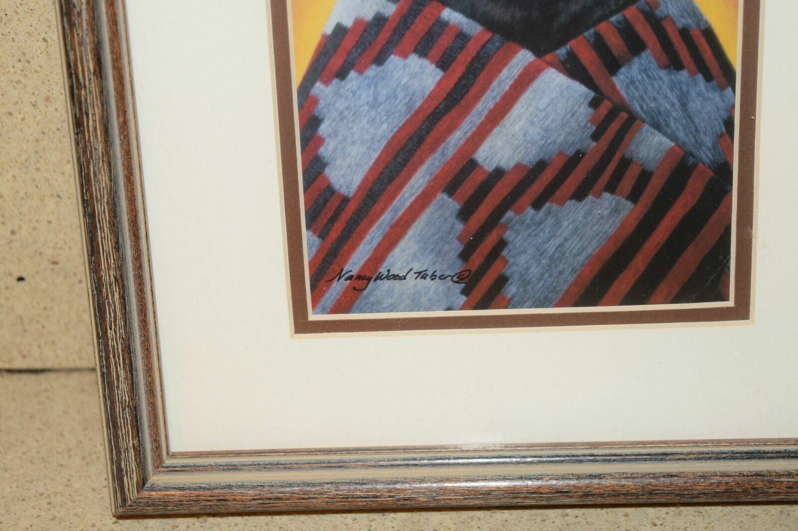 MA NANCY WOOD TABER- PRINT -BEAR IN A BLANKET- SIGNED -FRAMED | eBay