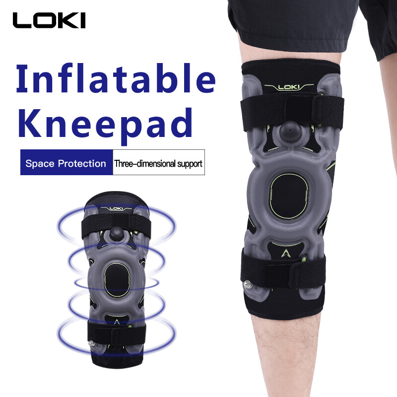 2 Loki AIRPLUS Inflatable Knee Pain Support Braces Compression Sleeves ...