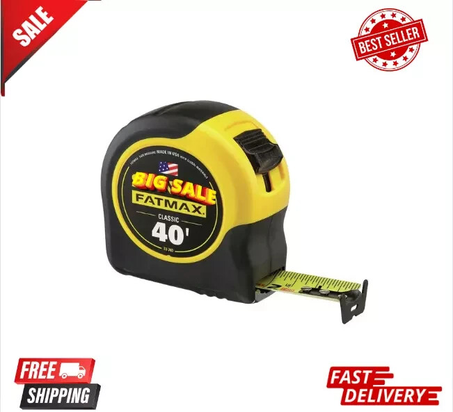 STANLEY FATMAX 40' TAPE MEASURE #33-740L 1 1/4"X40FT FATMAX | eBay