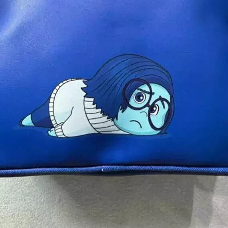 Inside Out 2 Pixar Sadness Backpack Loungefly Women Shoulder Bag Mini ...