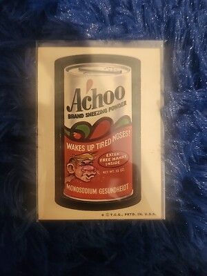 1970 Topps Wacky Packages Card Achoo Brand Sneezing Powder | eBay