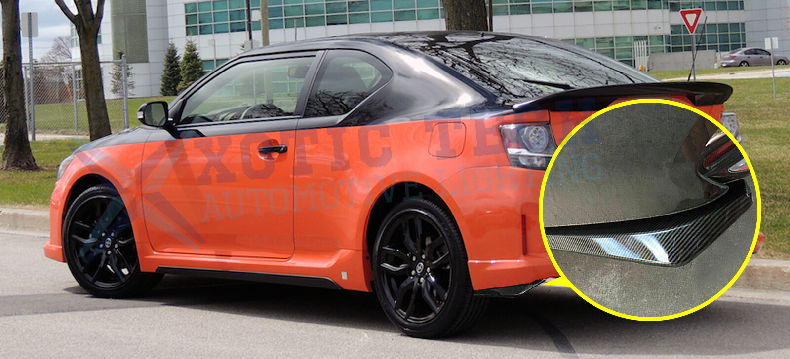 For Scion tC xB FR-S Rear Bumper Splitter Diffuser Canard Carbon Fiber ...