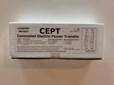 Securitron 5-1/2"Satin SS Concealed Electrical Power Transfer EL-CEPT 0 ...