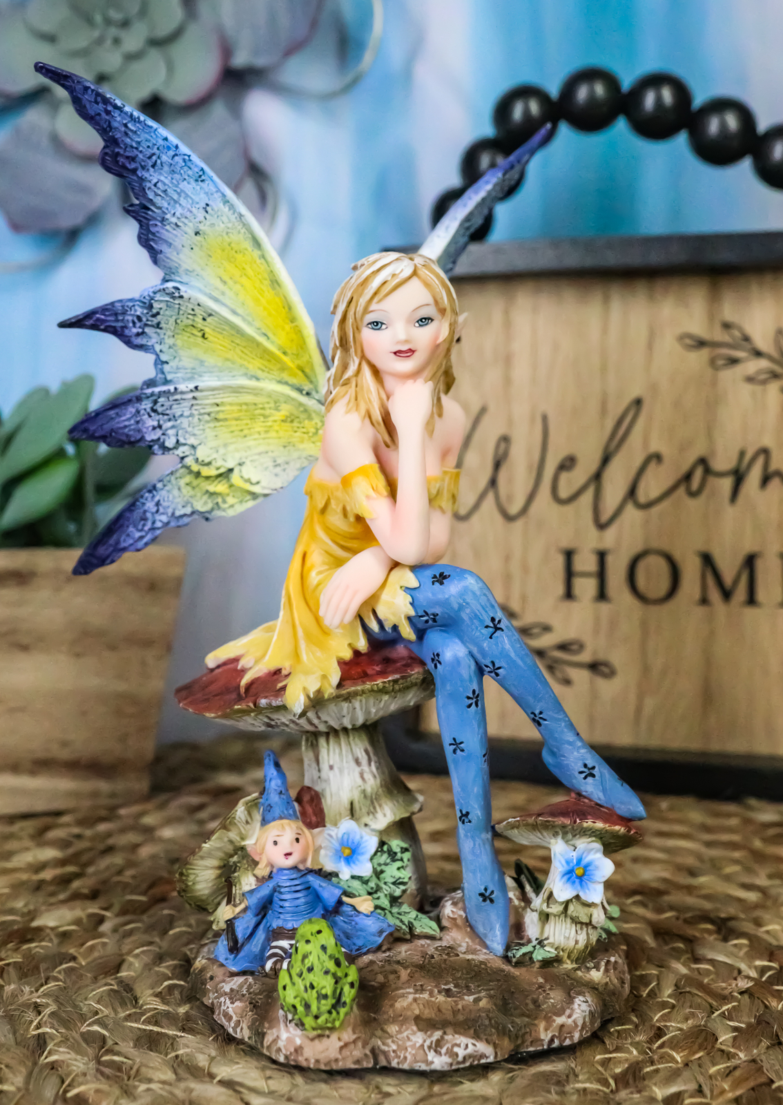 Amy Brown Toadstool Mushroom Fairy Figurine Fae Magic Statue Fantasy ...