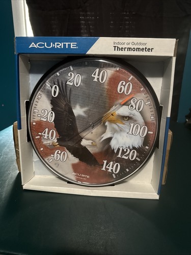 Acu-Rite Indoor/Outdoor Thermometer With Eagle | eBay