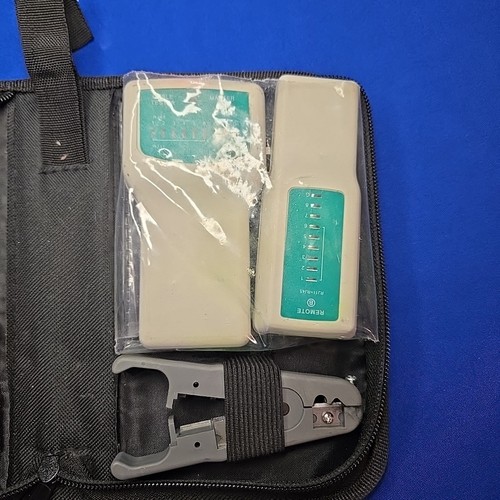 Cable Tester Network Tool Kit Crimper Wire Stripper Cutter Cat5e Cat6 ...