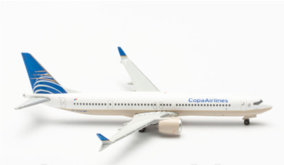 1:500 Herpa Copa Airlines Boeing 737 MAX 9 Passenger Airplane Diecast ...