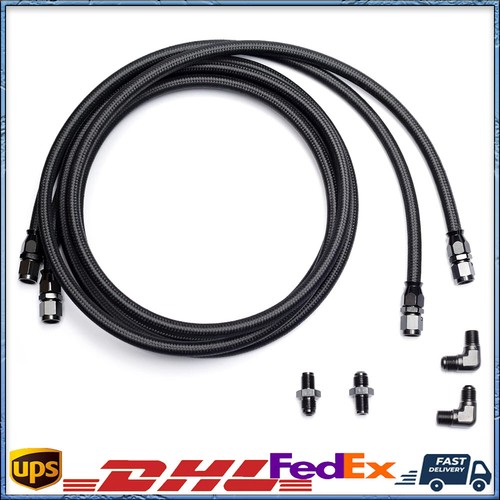SS Braided Transmission Cool Hoses Lines Kit TH350 700R4 TH400 For ...