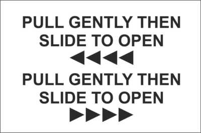Pull Gently Then Slide To Open | Taxi or Van Open Gently Sliding Door ...