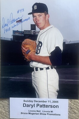 Daryl Patterson 1968 Detroit Tigers Autographed 8x10 w INSC + Tick COA ...