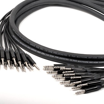 Van Damme Digitour Black Series Multicore Loom. Balanced TRS Jack TRS ...