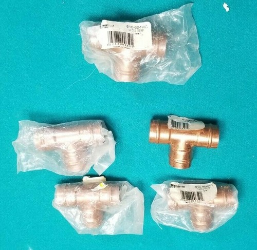 Set of FIVE (5) Mueller Industries Streamline 3/4" Press Copper ...