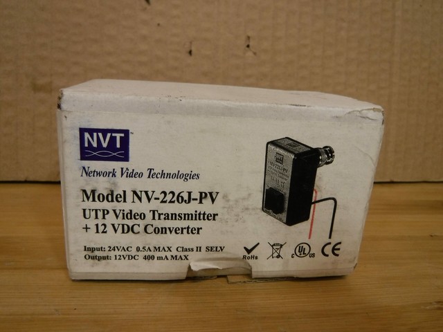 NVT Nv-226j-pv UTP Video Transmitter 12 VDC Converter for sale online ...